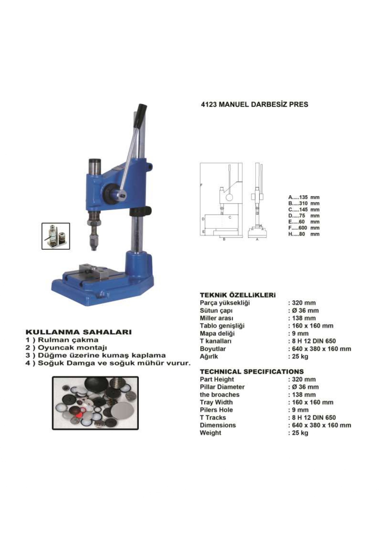 4123 Manuel Darbesiz Pres – Psa Teknik